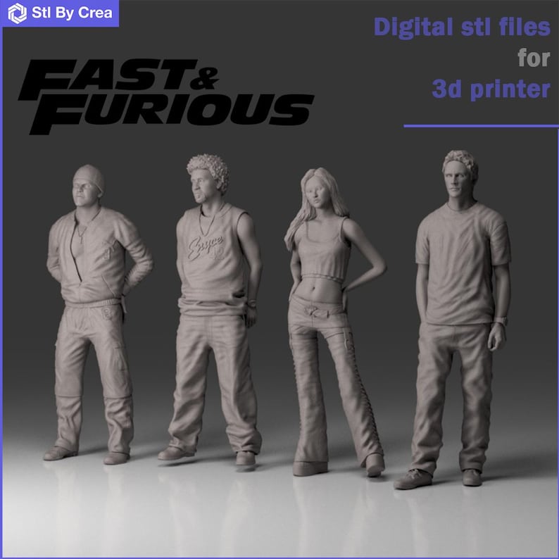 Fast and Furious 2 STL 3D Model for 3D Printing - Etsy