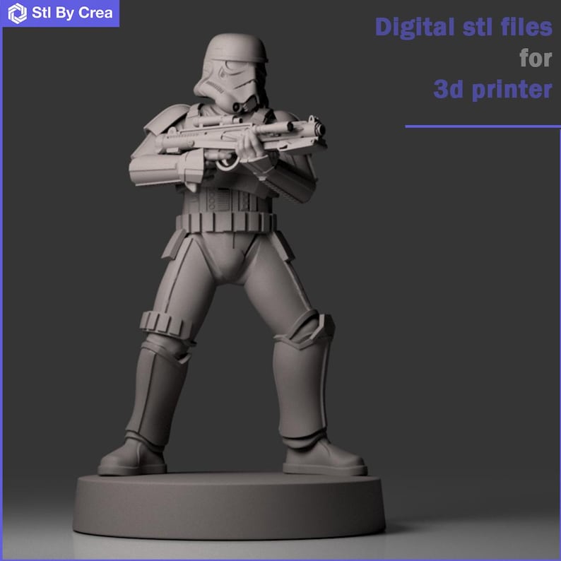 Storm Trooper STL 3D Model for 3D Printing - Etsy