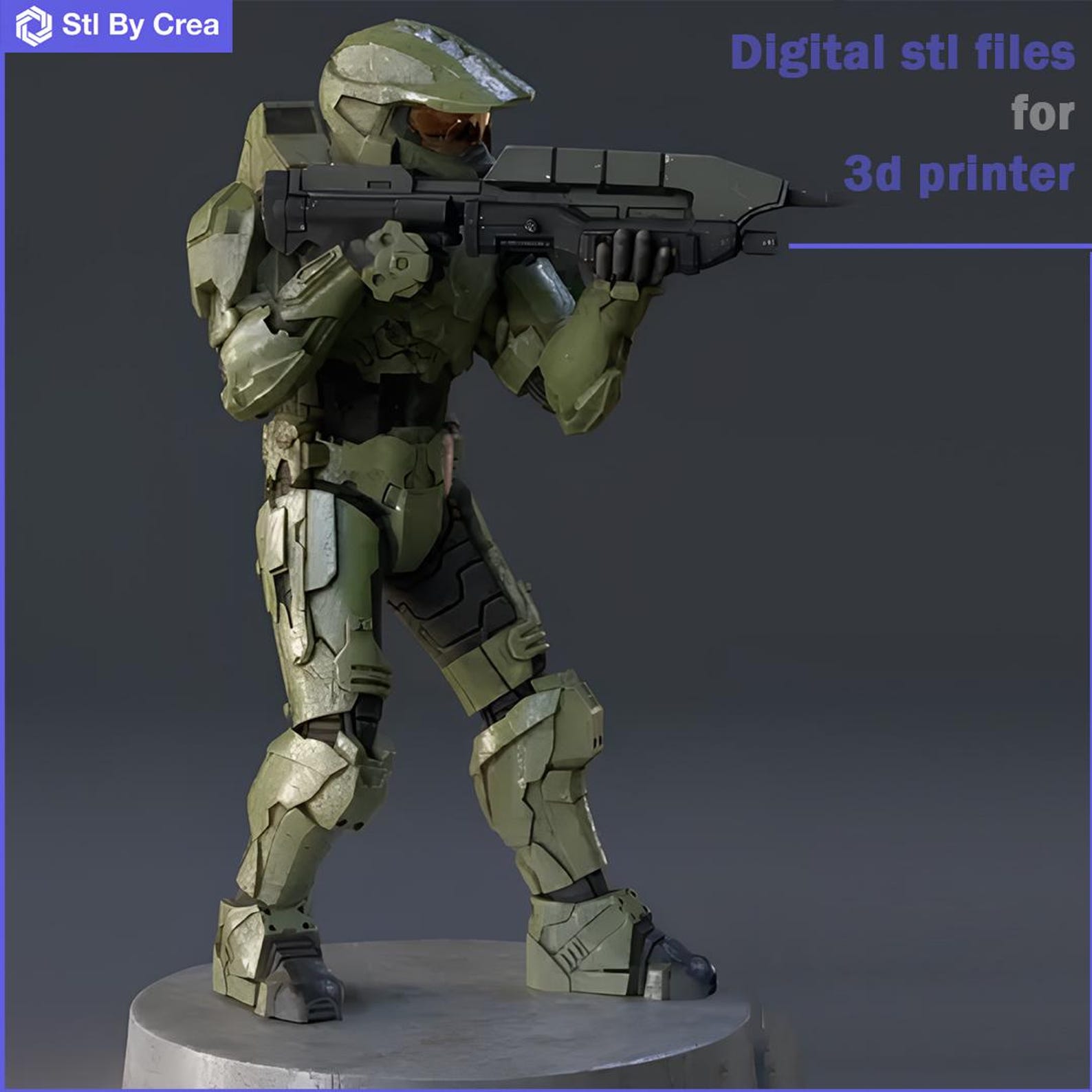 Halo Master Chief STL 3D Model for 3D Printing - Etsy