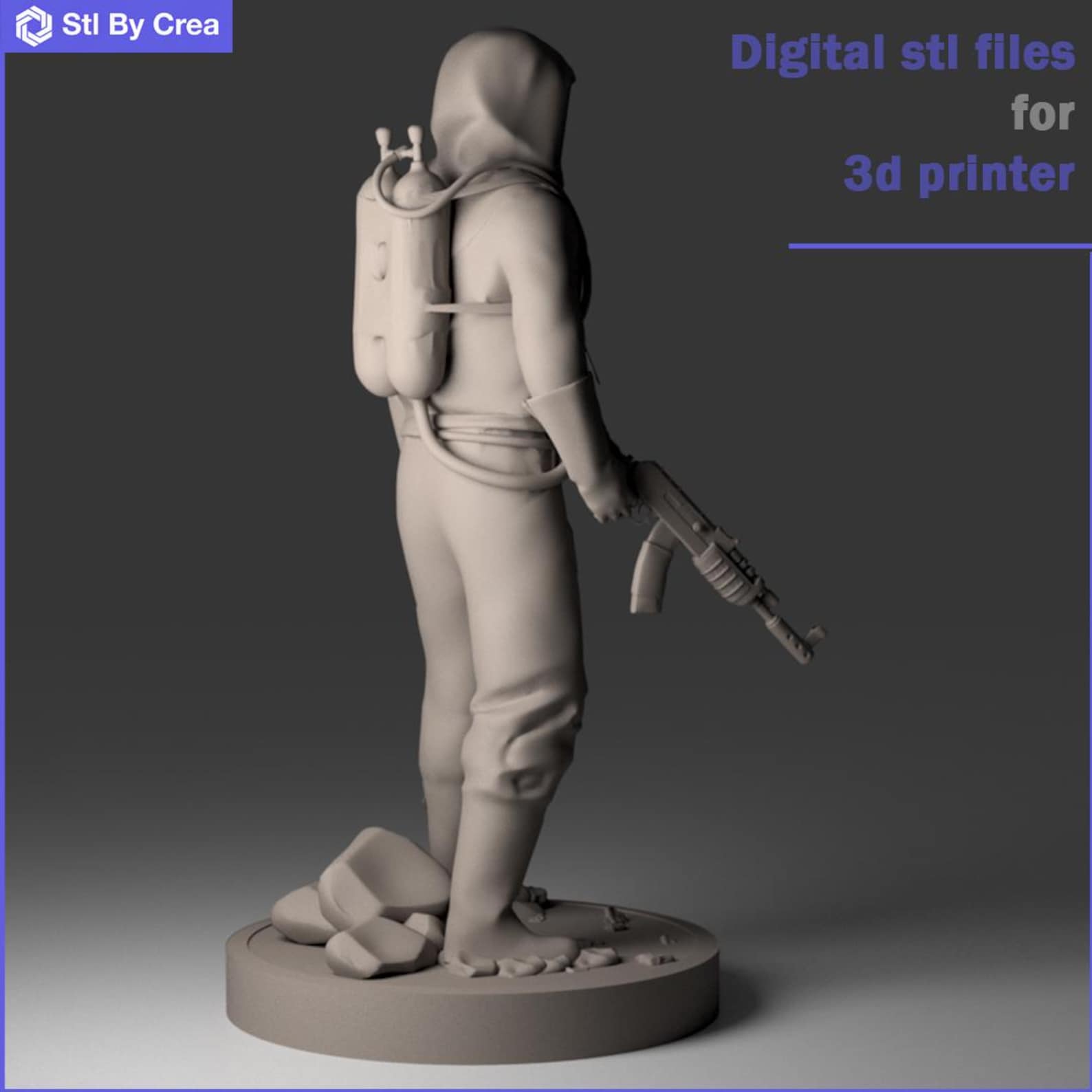 Rust Hazmat Suit STL 3D Model for 3D Printing - Etsy