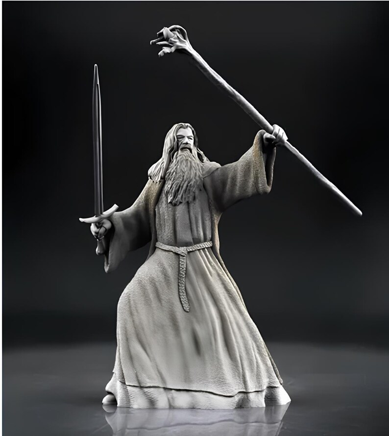 Gandalf STL 3D Model for 3D Printing - Etsy