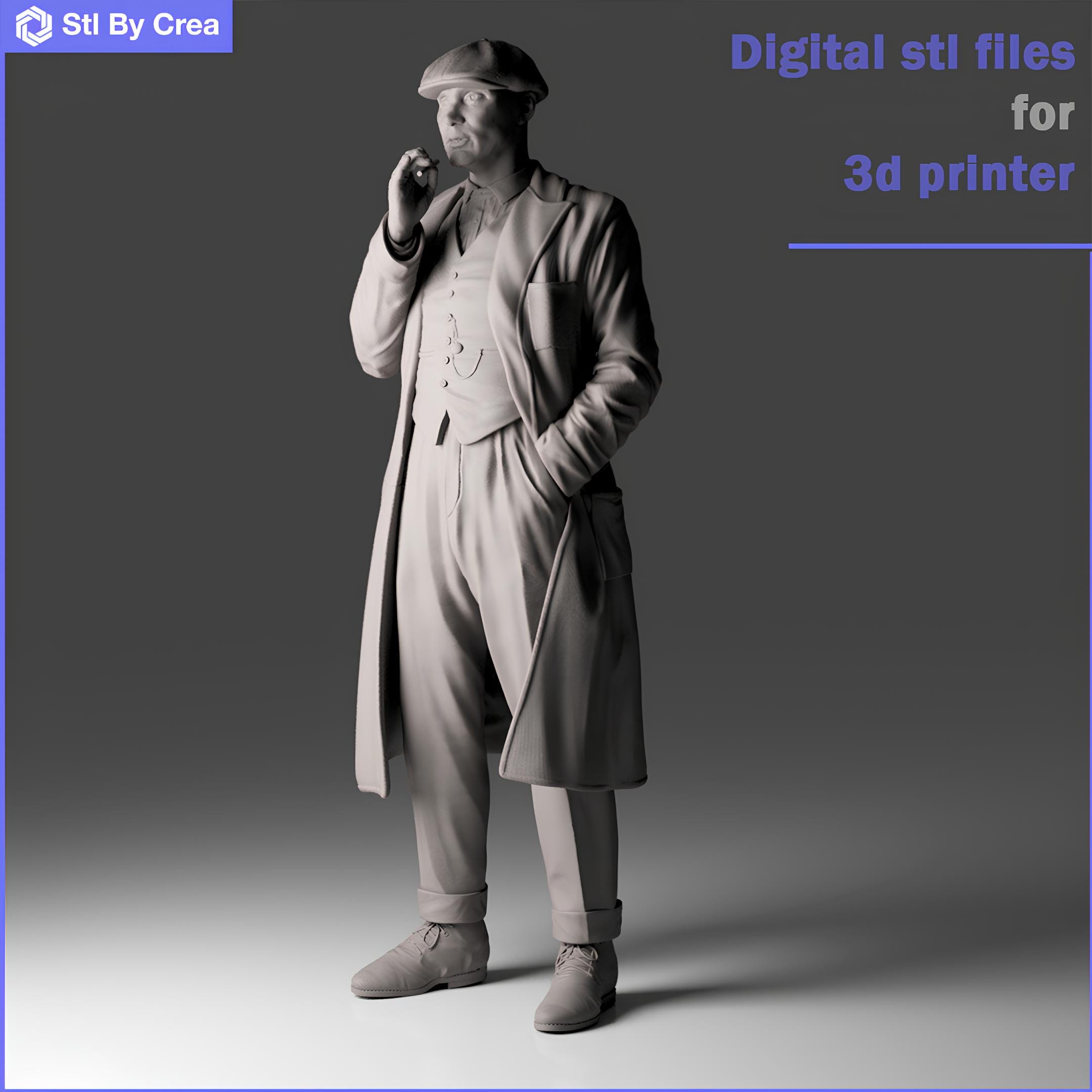 Thomas Shelby Peaky Blinders STL 3D Model for 3D Printing - Etsy