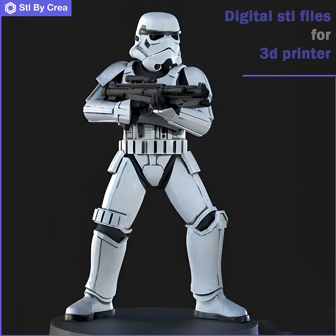 Storm Trooper STL 3D Model for 3D Printing - Etsy