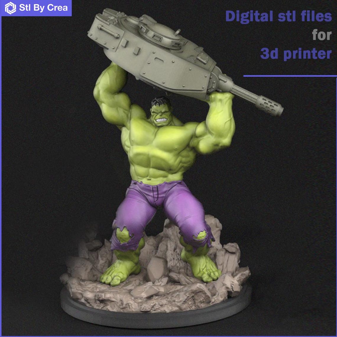 Hulk STL 3D Model for 3D Printing - Etsy