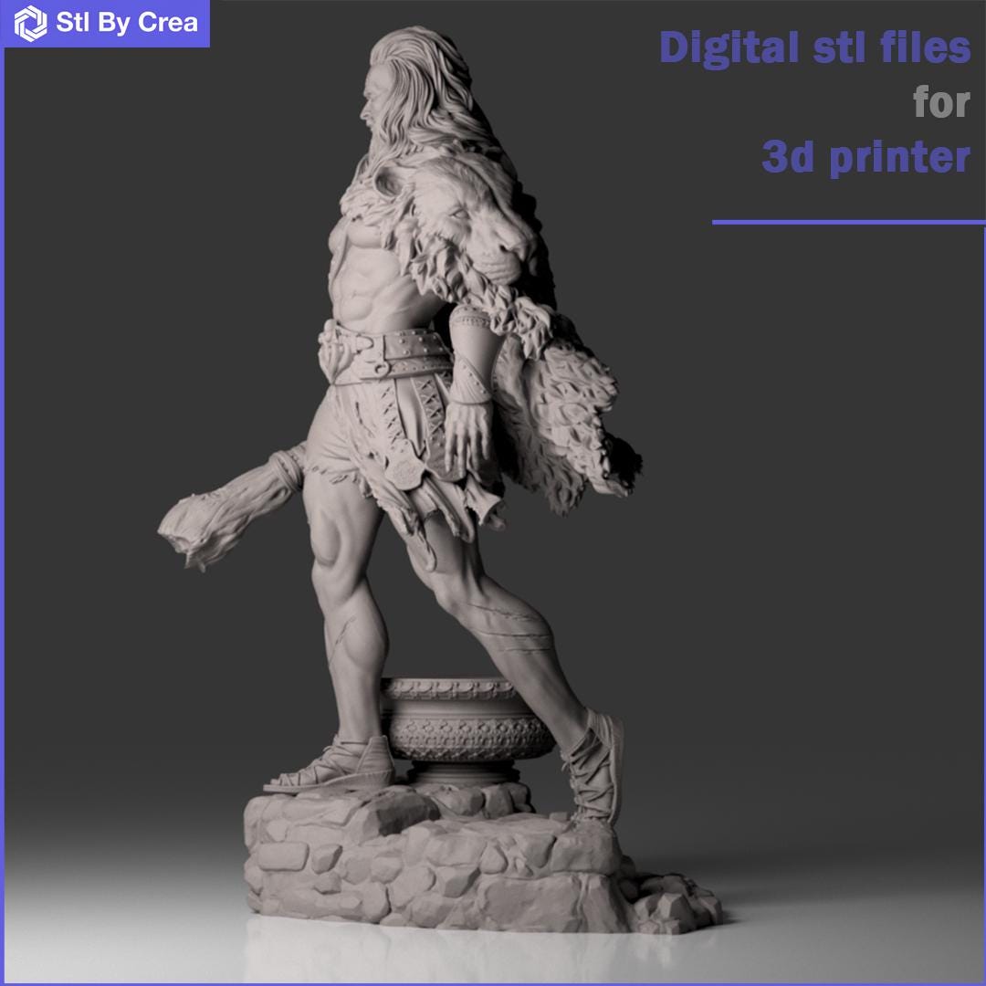 Heracles Hercules STL 3D Model for 3D Printing - Etsy