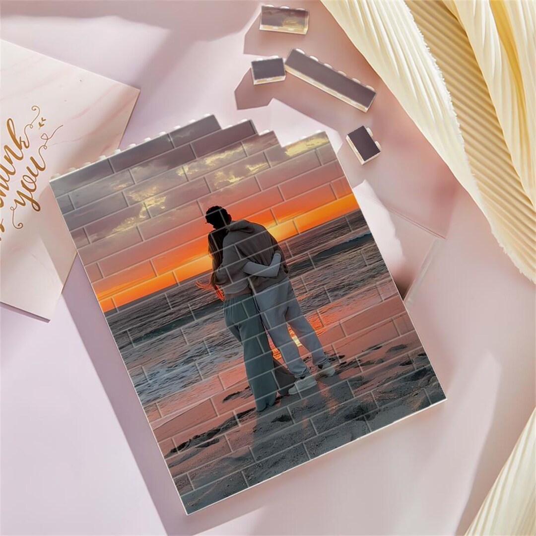 Custom Bricks Photo Puzzle – Heart Shaped Picture Puzzle Building ...