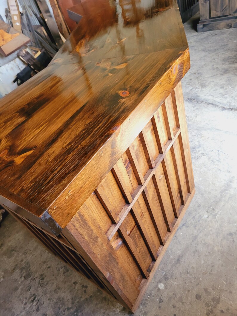 U Shape Bar . Reception Desk . Sales Counter . Rustic Bars Man - Etsy