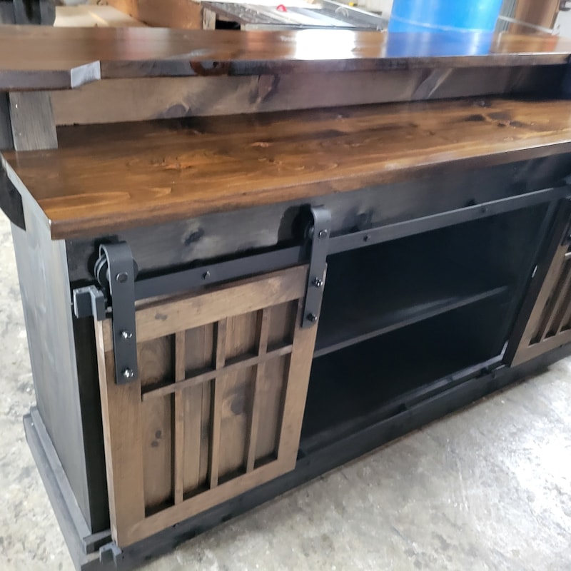 Rustic Bar Cart - Etsy