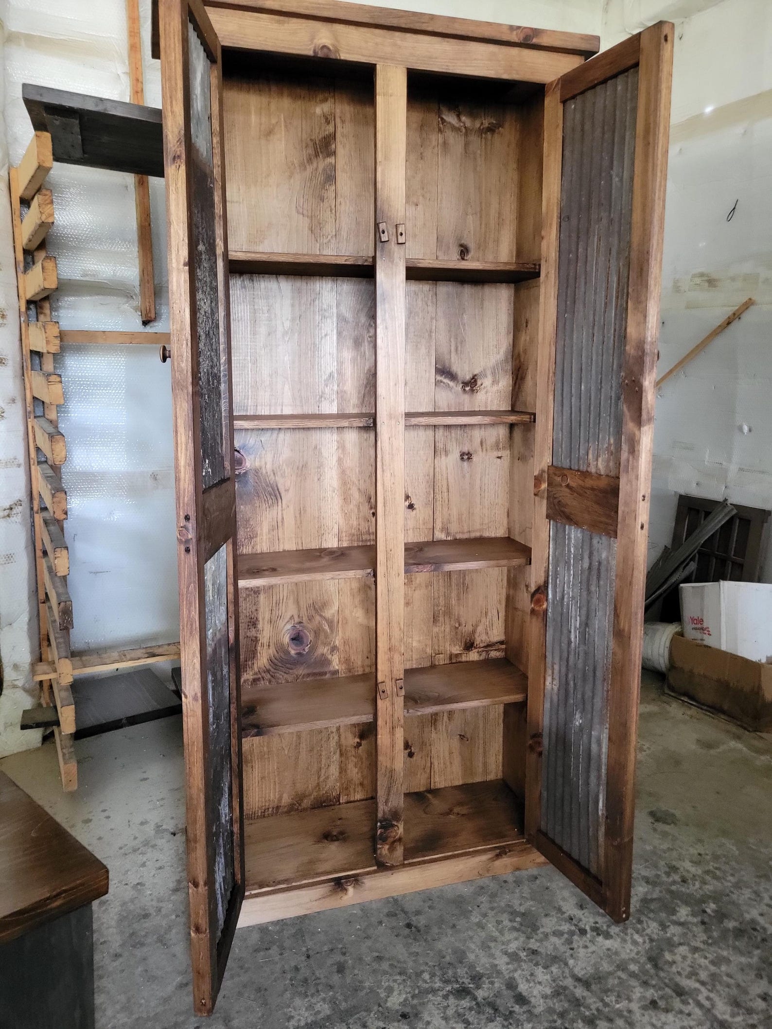 Rustic Farmhouse Cabinet: Pine Canning Jar Storage, Jelly Cupboard - Etsy