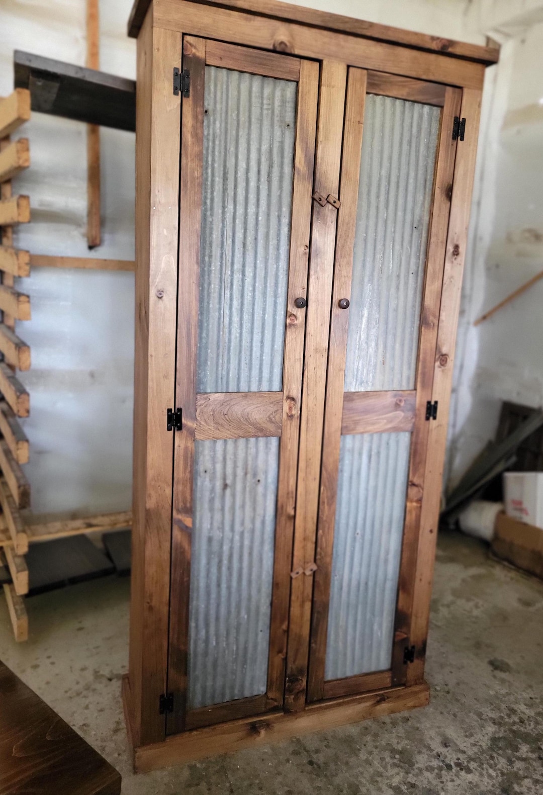 Rustic Farmhouse Cabinet: Pine Canning Jar Storage, Jelly Cupboard - Etsy