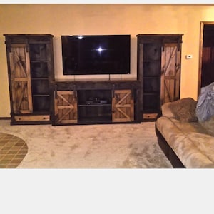 Primitive entertainment center store