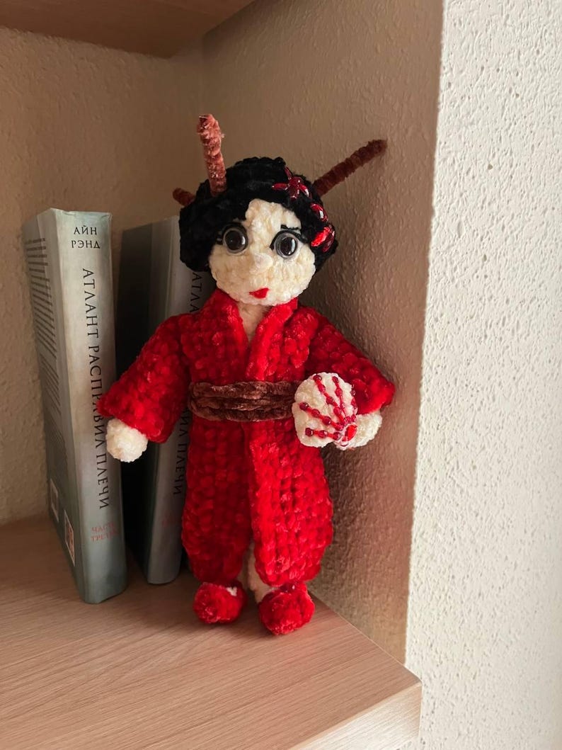 Geisha Crochet Pattern PDF Amigurumi Doll Tutorial 5 Languages English ...