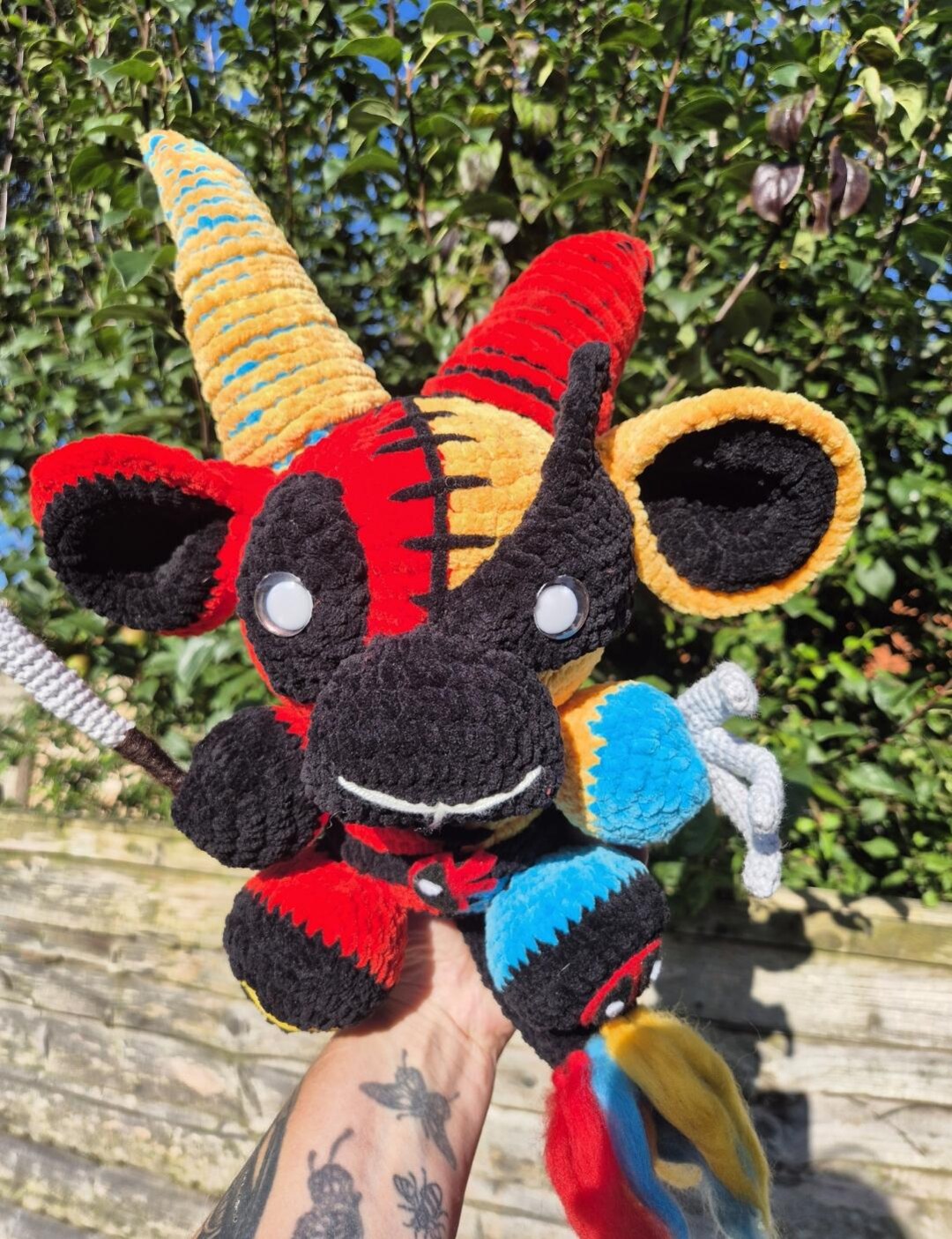 Deadpool and Wolverine Inspired Crochet Goat - Etsy