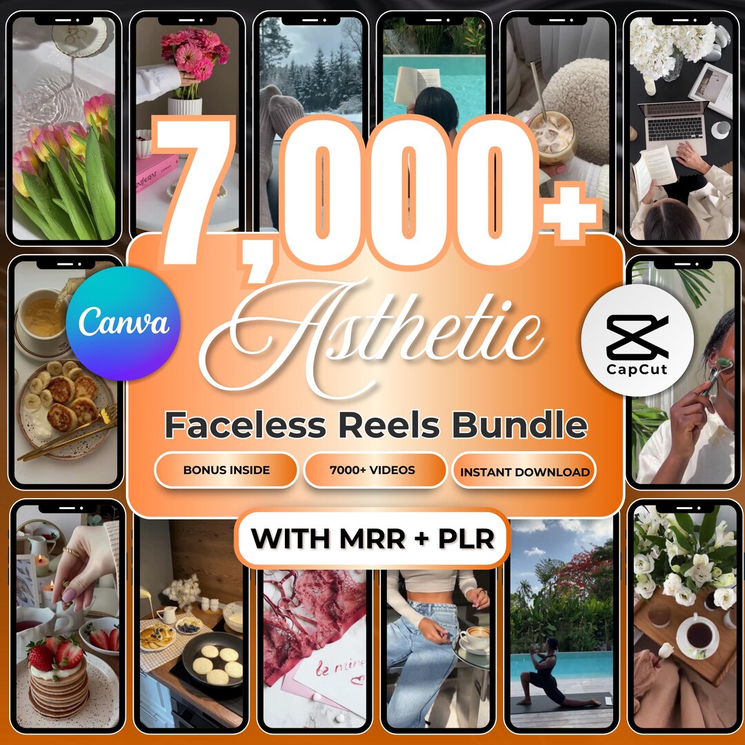 7000+ Faceless Reels Bundle, Videos, Faceless Marketing, Faceless Reels ...