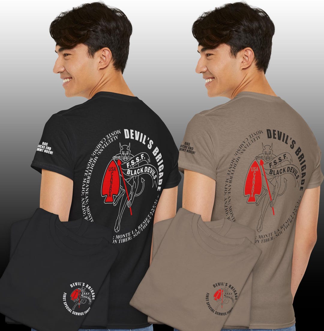 NEW FSSF First Special Service Force the Black Devil's Brigade T-shirt ...