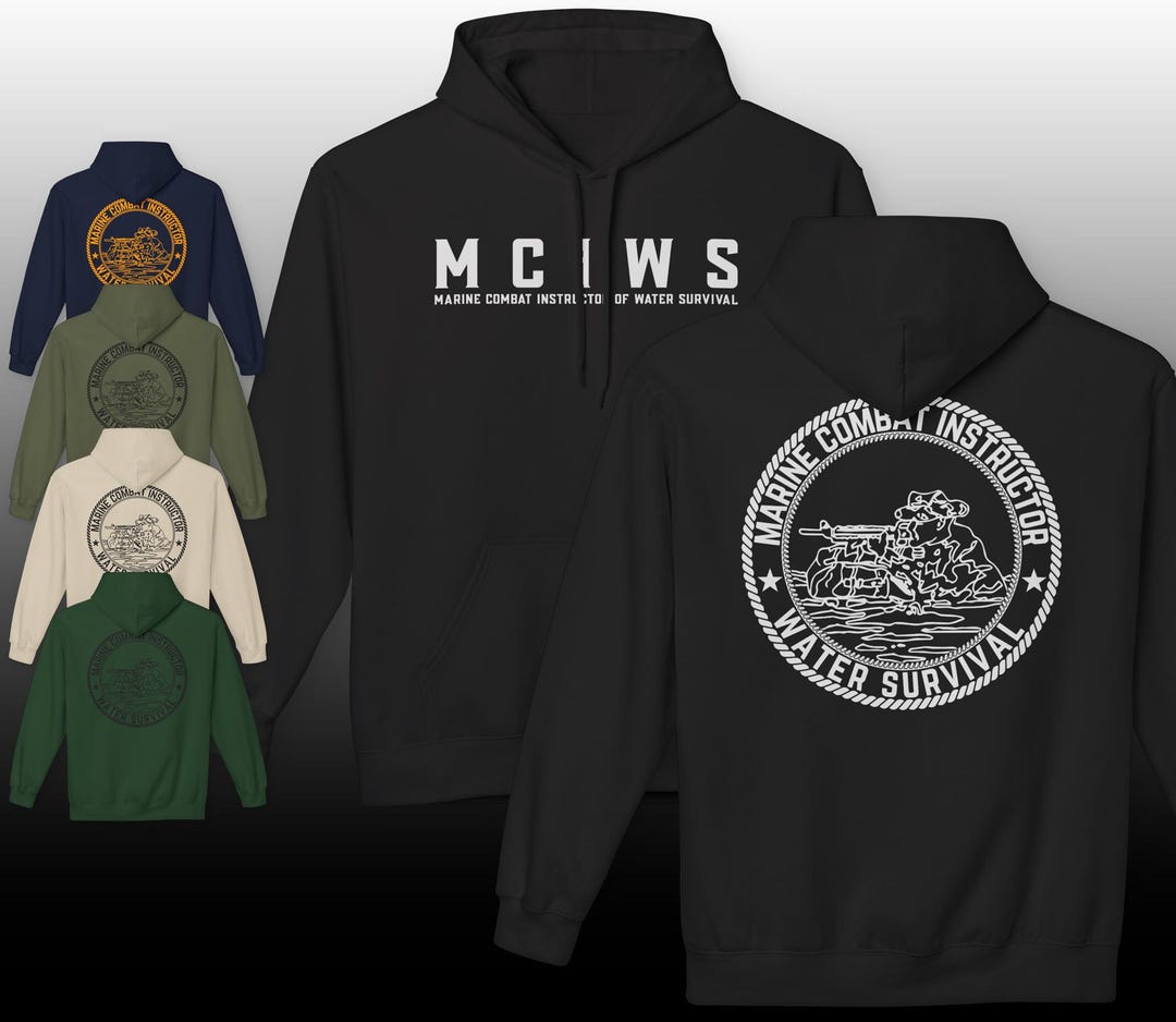 MCIWS Marine Corps Instructor Water Survival School Hoodie - Etsy