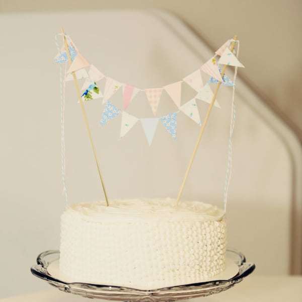 Bunting Cake Topper - Etsy