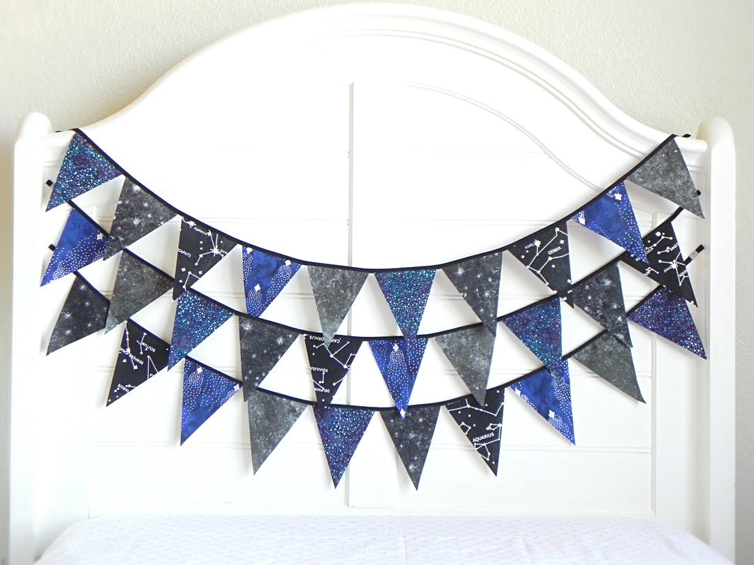 Celestial Celebrations: Constellation Map Bunting Garland Flags for ...