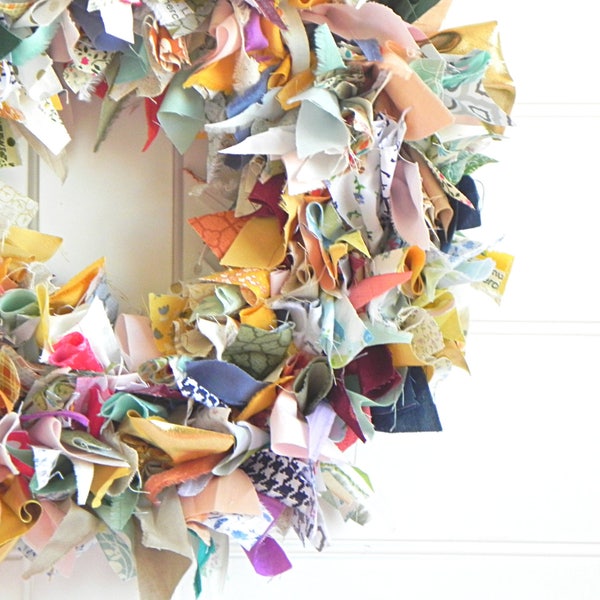 Fabric Wreath - Etsy