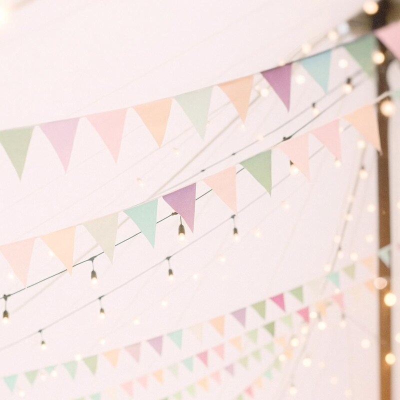 Pastel Bunting - Etsy