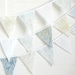 Coastal Cottagecore Batik Bunting Garland - Custom Lengths, Reusable ...