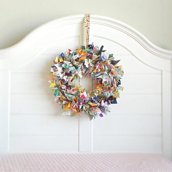 Fabric Wreath - Etsy