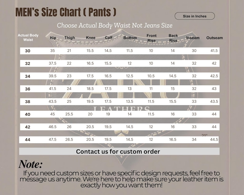 Genuine Brown Leather Biker Chaps for Men | Customizable Motorcycle ...