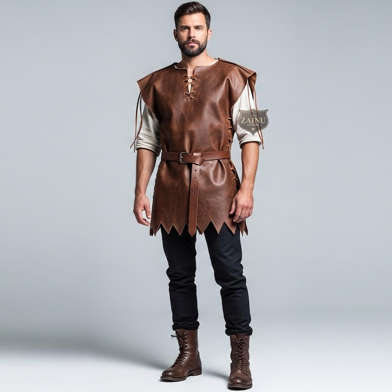 Leather Tunic - Etsy