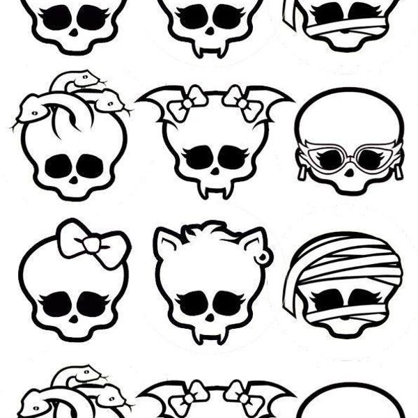 Monster High Skull - Etsy