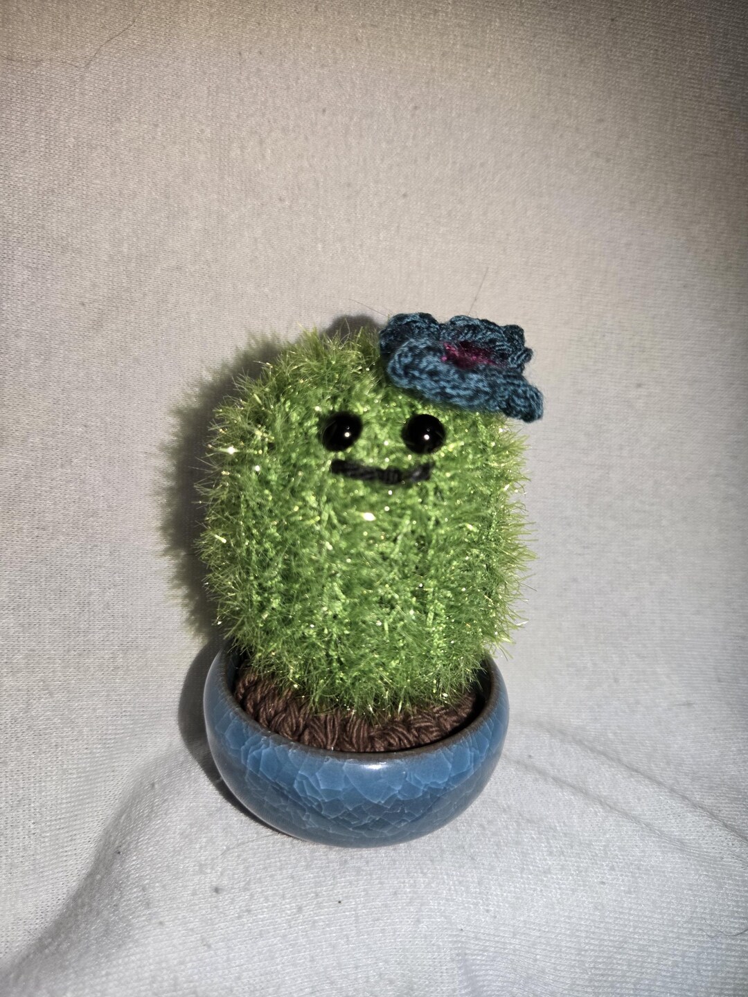 Crochet Desk Buddy Cactus (stubby) - Etsy