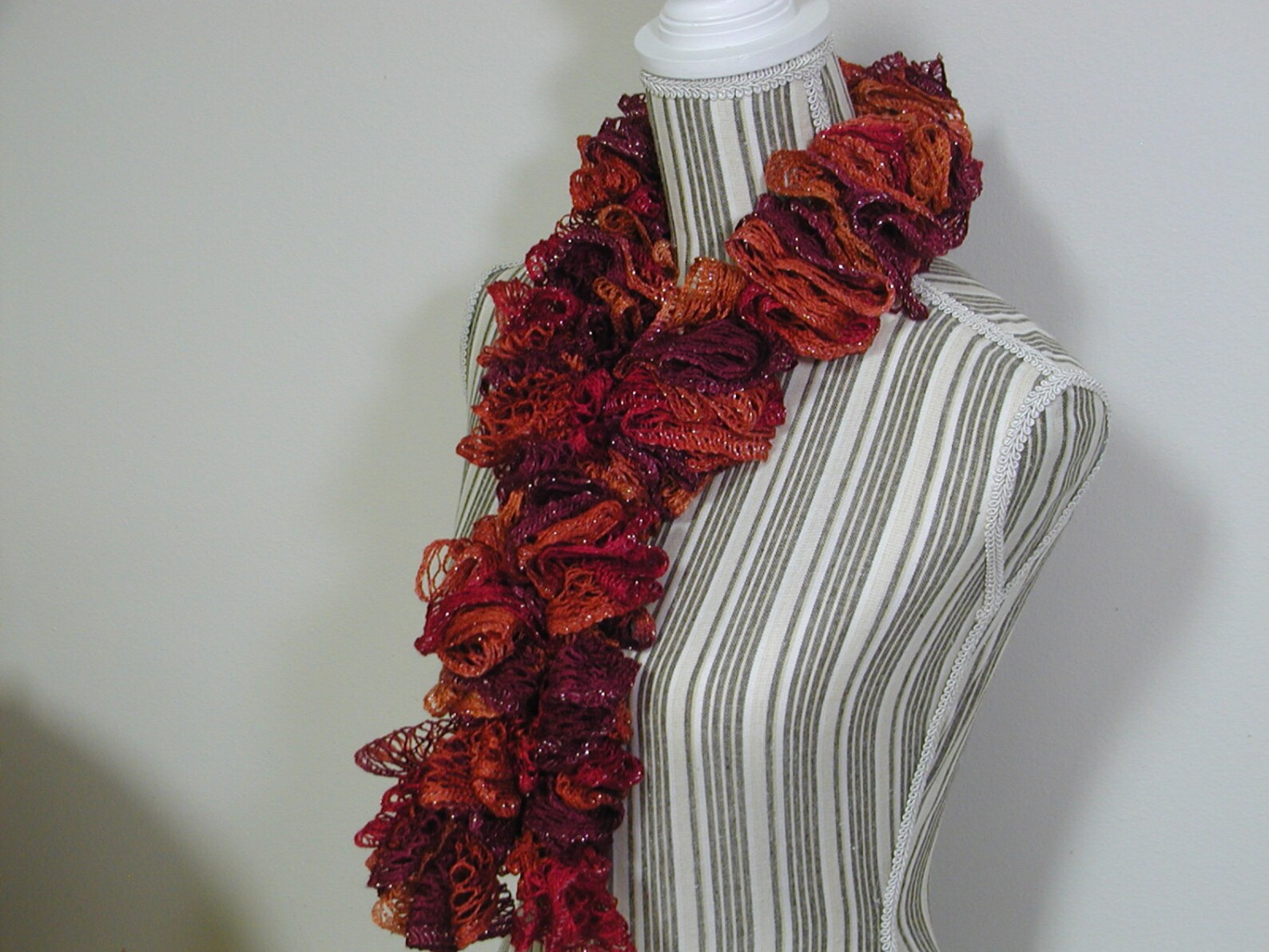 Frilly Crochet Scarf - Etsy