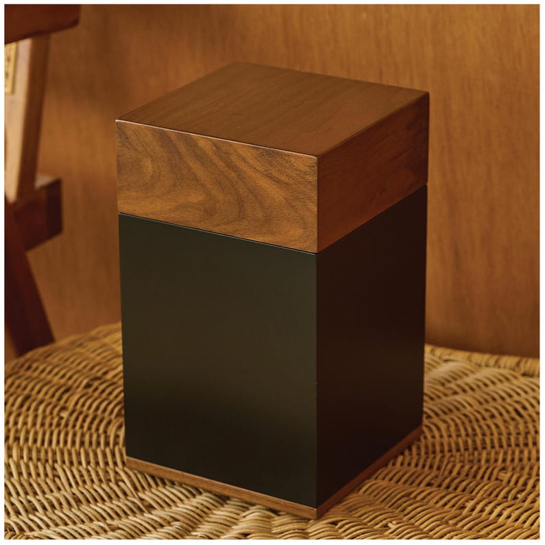 Black Walnut Wooden Cremation Urn by Aspen Studio - Etsy