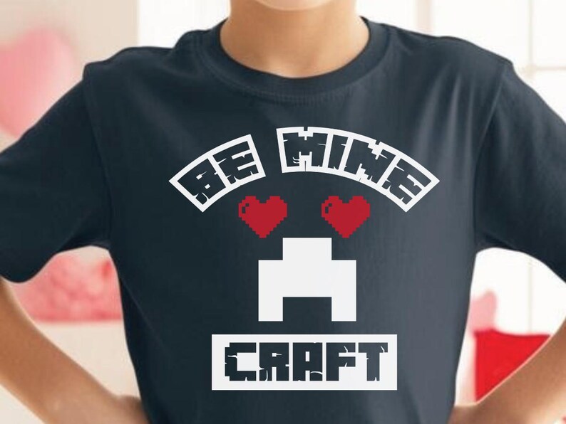 Be Mine Minecraft SVG PNG, Valentines Day Boy SVG, Boy Valentines Svg ...