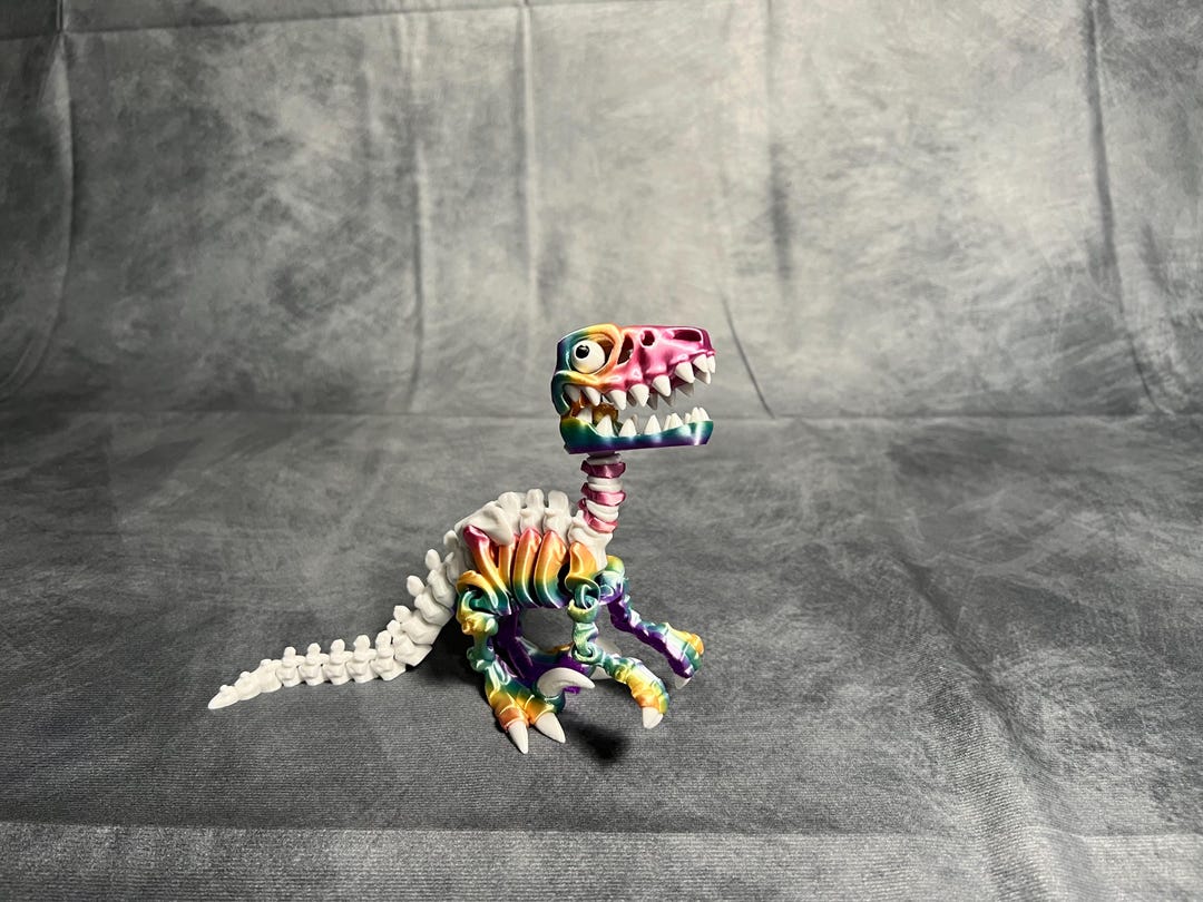 Flexi Raptor 3D Printing Movable Dino - Etsy