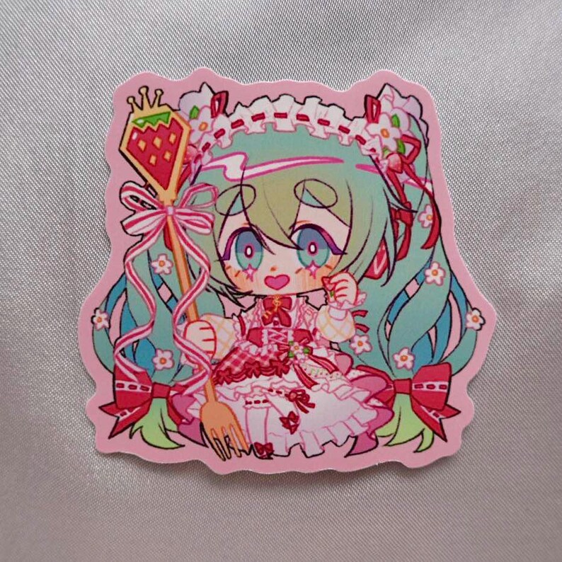 Hatsune Miku Vinyl Sticker 2.5 Chibi Hatsune Miku Cute for Laptop ...
