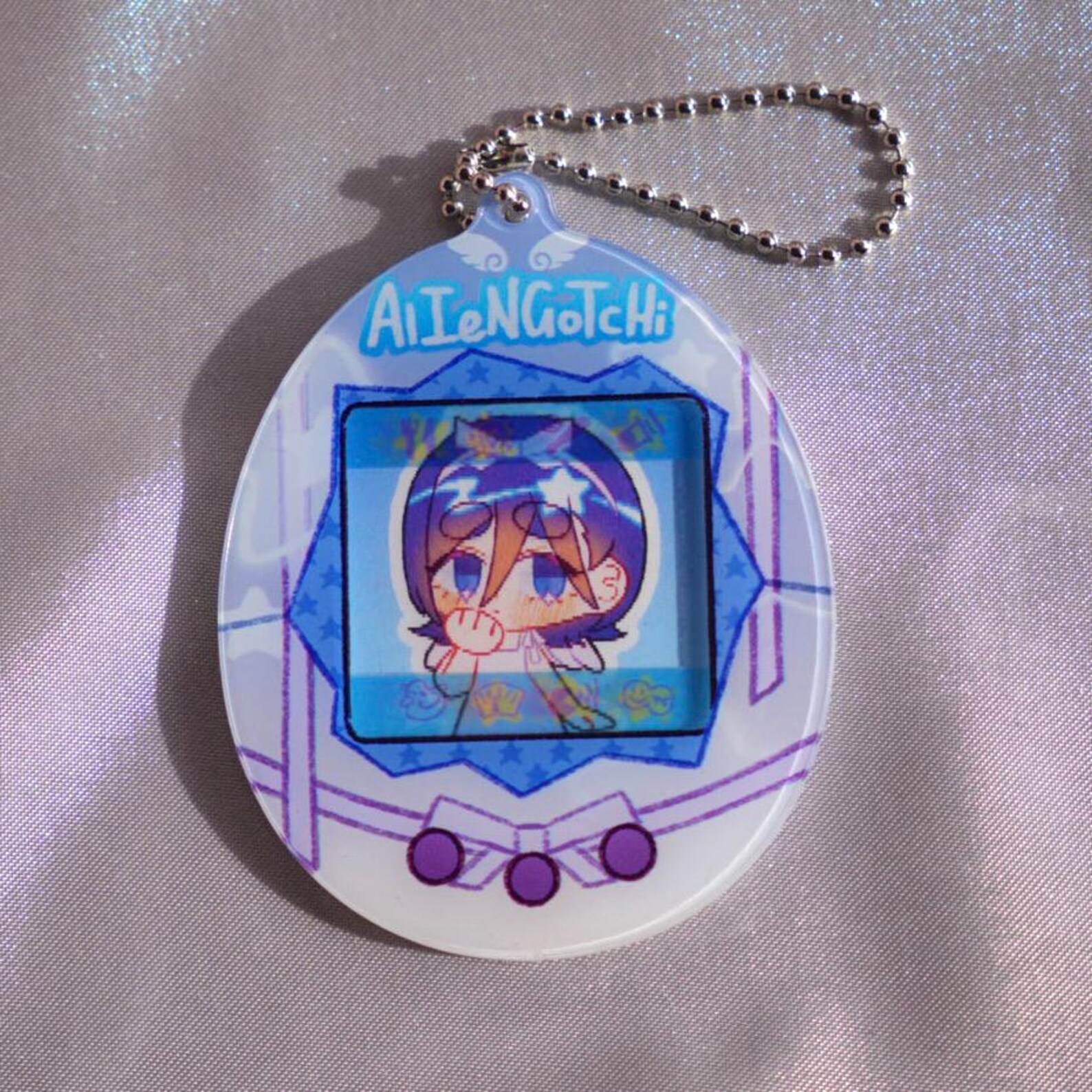 Lenticular Alien Stage Tamagotchi Charm | ALNST Tamagotchi Keychain ...