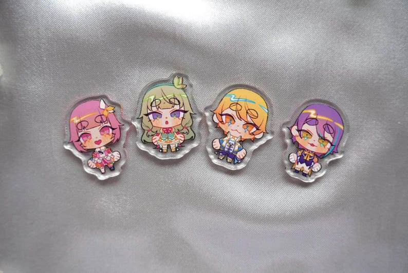 Project Sekai Small Acrylic Chibis | 2.5cm Double-sided Acrylic Piece ...
