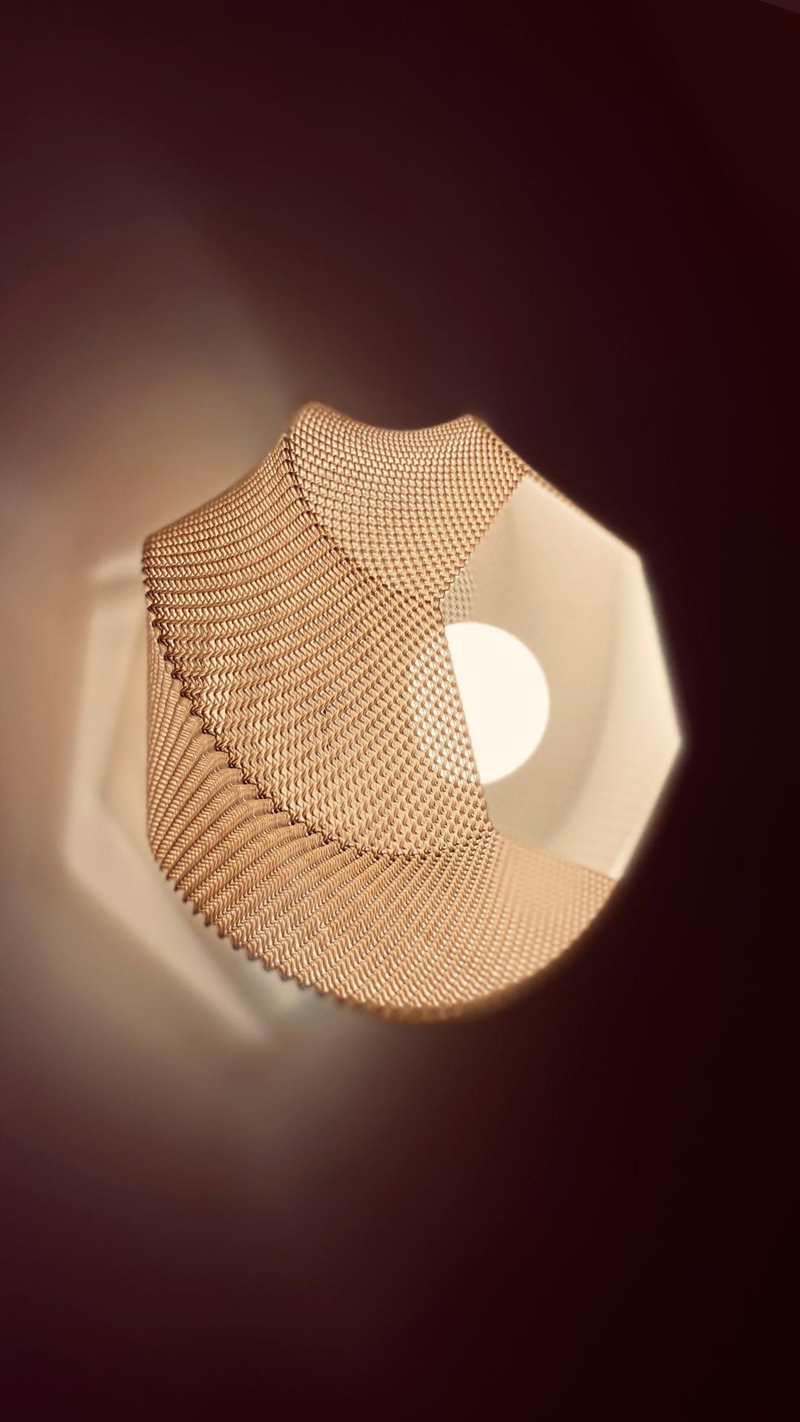 Sofia Wall Lamp – Modern Twisted Hexagon Wall Light, Plug-in or ...