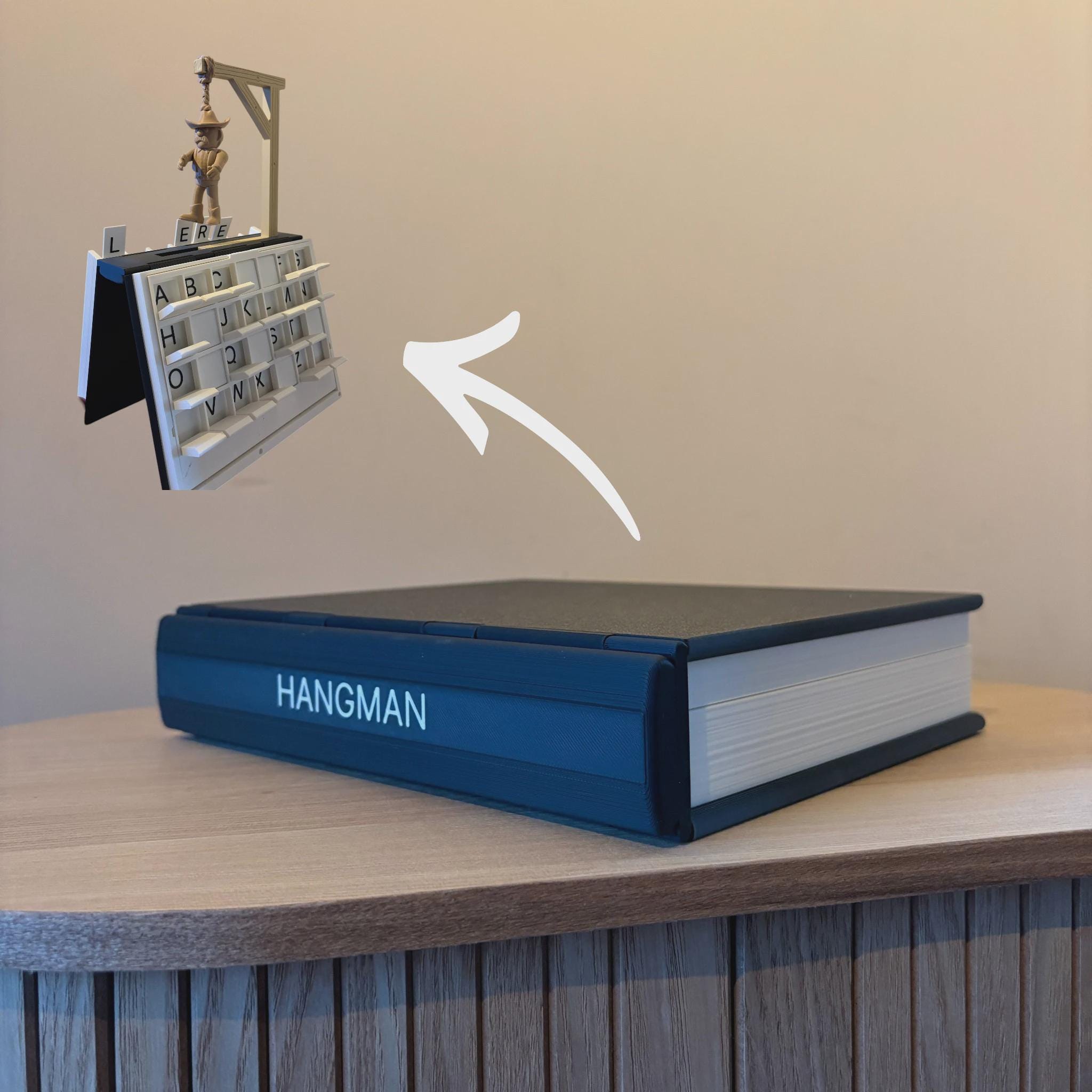 Hangman Board Game Book | Playbook’d Hangman | Hidden Book Game ...