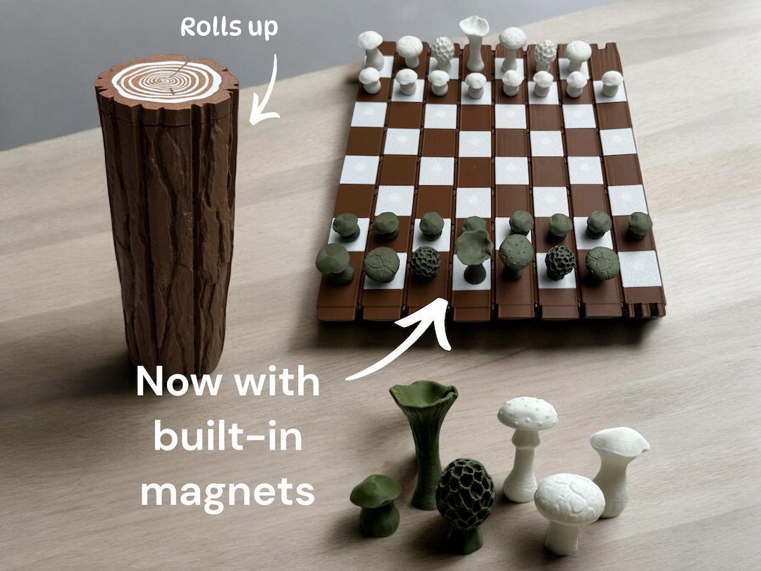 Forest Chess Set,log Chessboard,log Chess Board,log Chess,chess Board ...