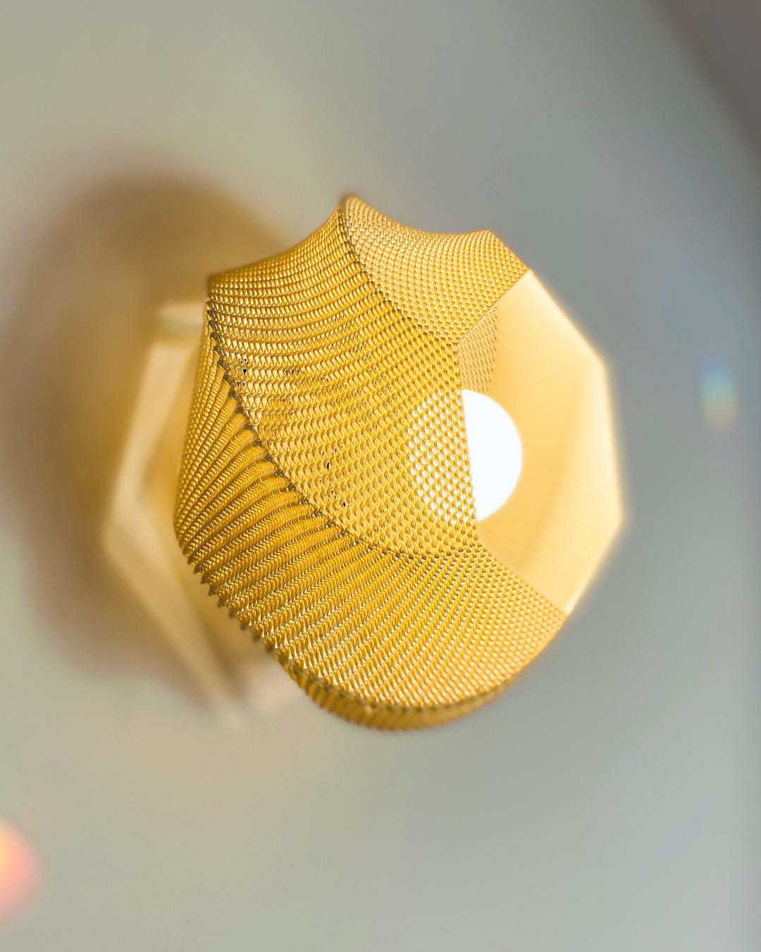 Sofia Wall Lamp – Modern Twisted Hexagon Wall Light, Plug-in or ...