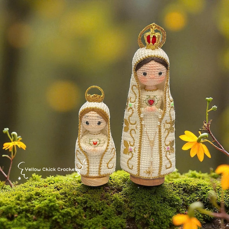 Handmade Catholic Crochet Doll | Virgin Mary, Jesus, Saint Cecilia ...