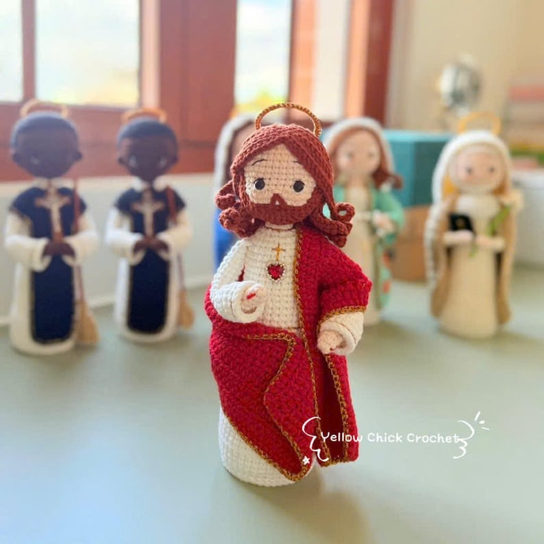 Handmade Catholic Crochet Doll | Virgin Mary, Jesus, Saint Cecilia ...