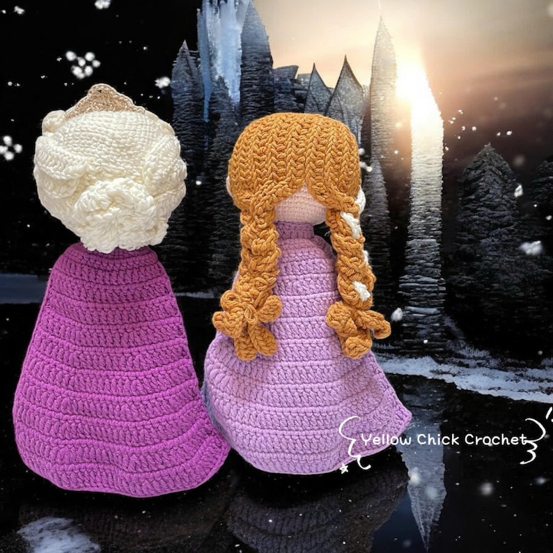 Queen Elsa Doll, Crochet Princess Doll, Beautiful Girl Princess ...