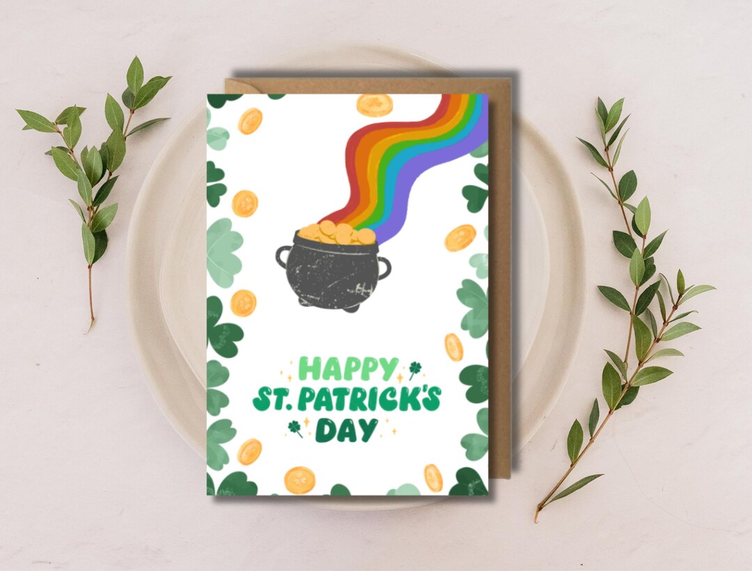 Happy St. Patrick’s Day Card, Saint Patrick Day Card for Friends, St ...