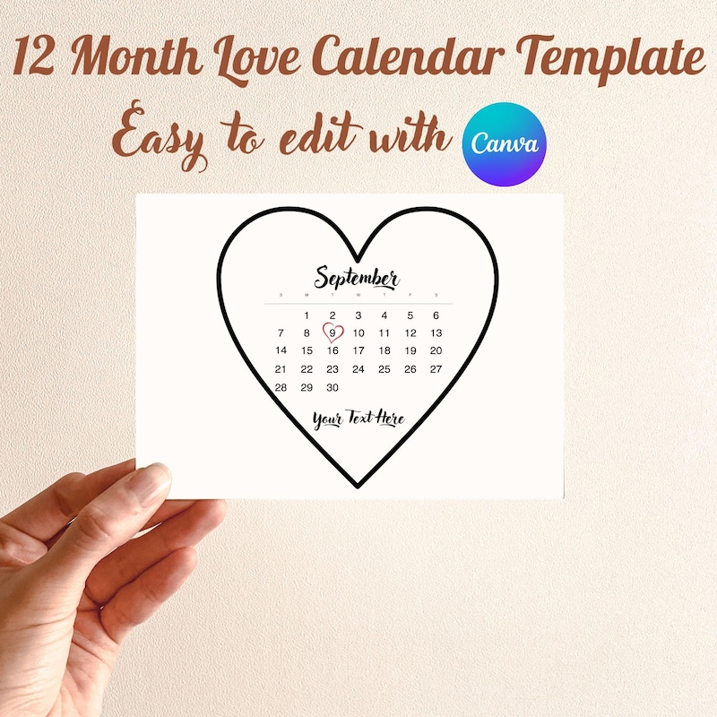 Love Calendars - Etsy