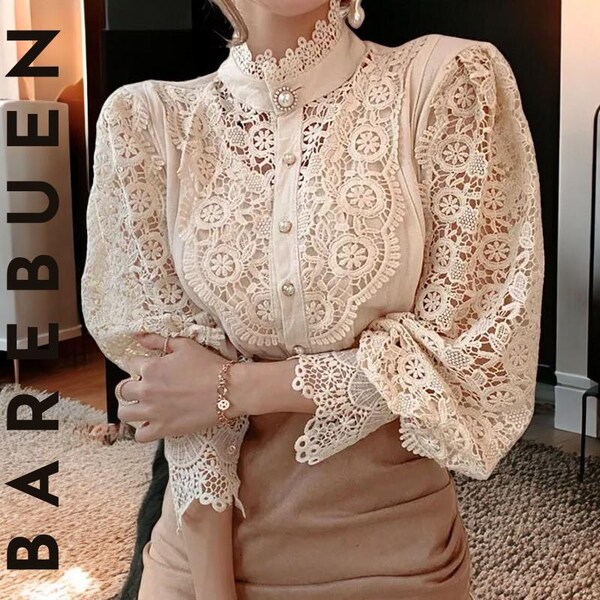 Lace Blouse - Etsy