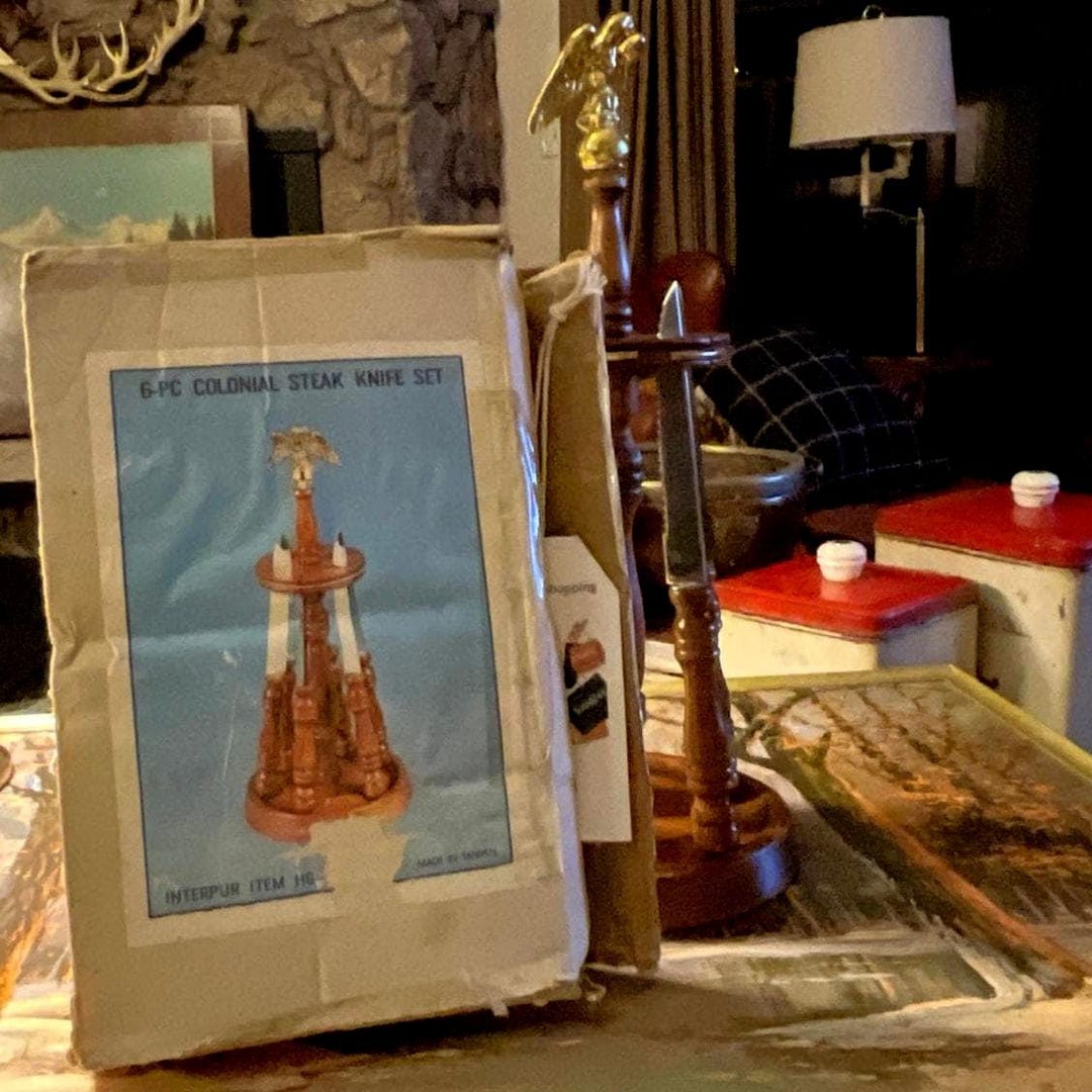 NOS Colonial Steak Knife Set Vintage - Etsy