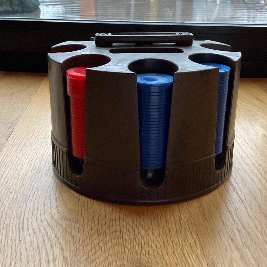 Vintage Rotating Poker Chip Stand - Etsy