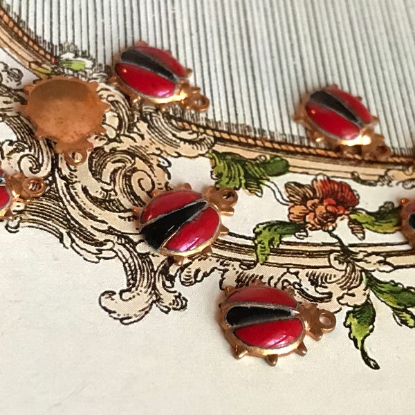 Lady Bug Beads - Etsy